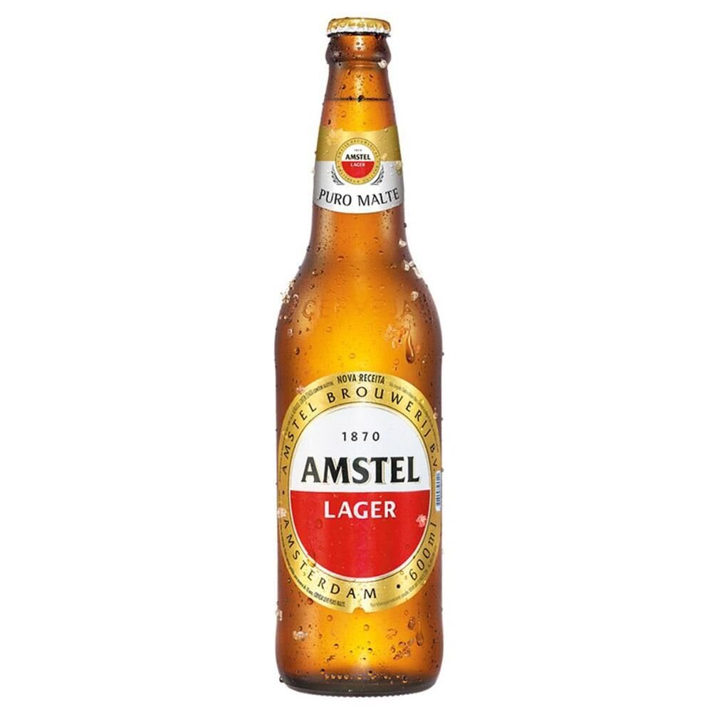 Cerveja Amstel Puro Malte Garrafa 600ml