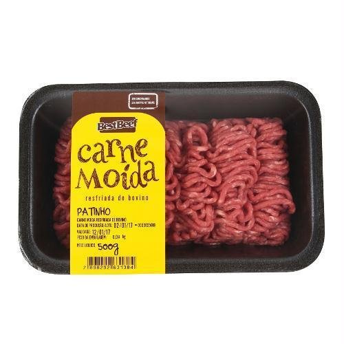 Carne Moída Patinho Bovino BEST BEEF Resfriada 500g Carne Moída Patinho Bovino BEST BEEF Resfriada 500g