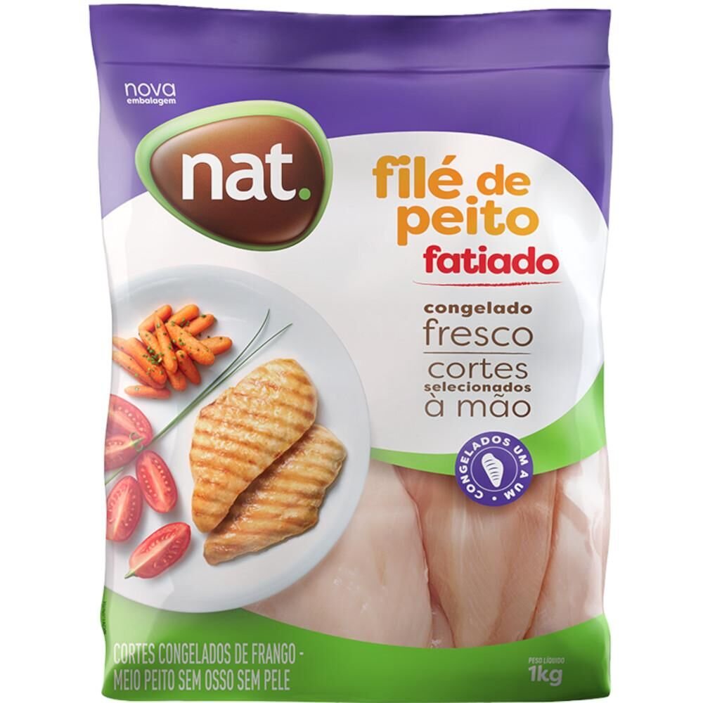 Filé de Peito Frango NAT IQF 1kg