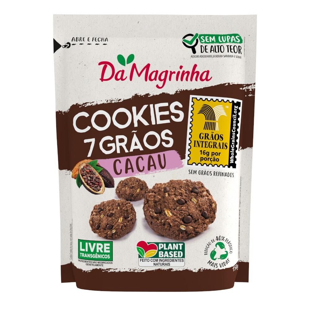 Biscoito DA MAGRINHA Cookies Cacau 150g