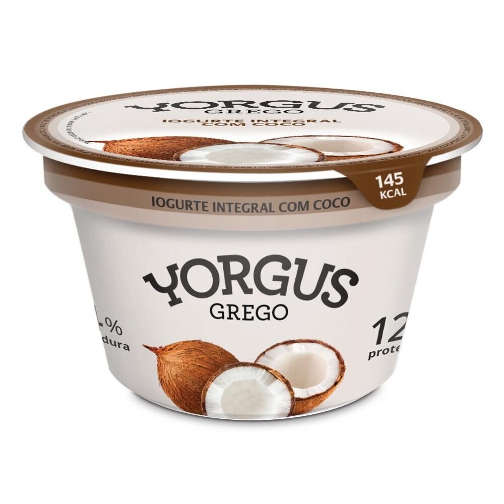 Iogurte Grego YORGUS Integral Coco Pote 130g