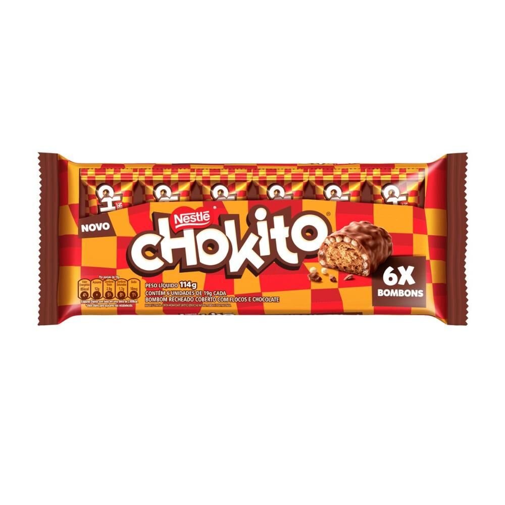 Chocolate NESTLÉ Chokito com 6 Unidades 114g
