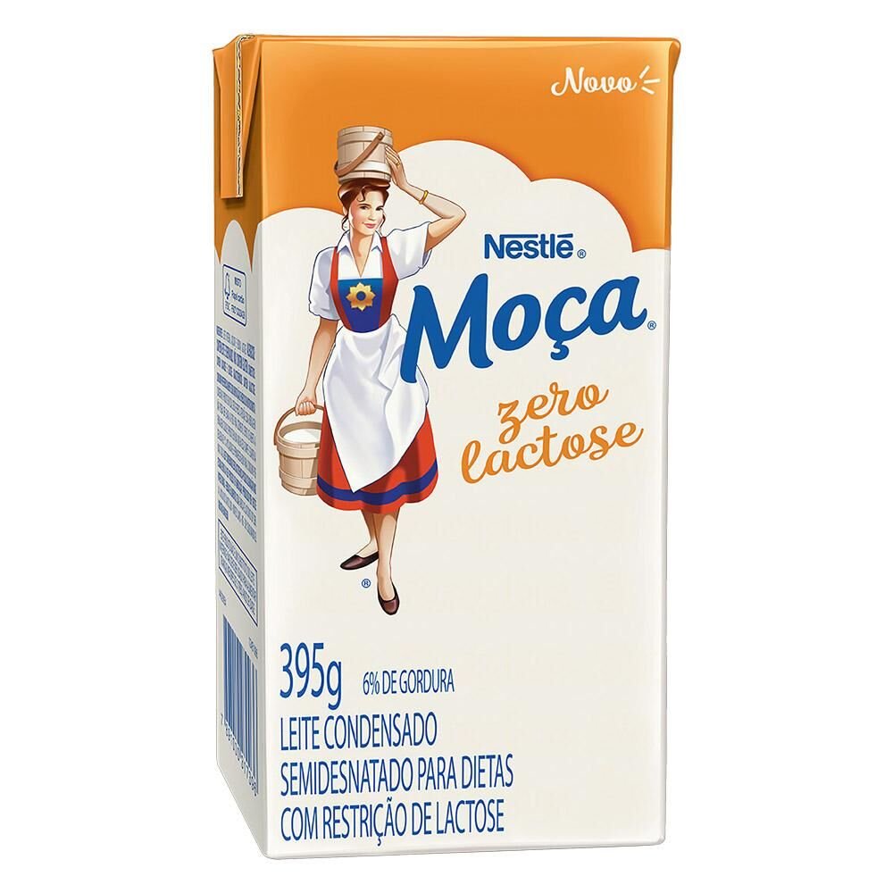 Leite Condensado MOÇA Zero Lactose Caixinha 395g