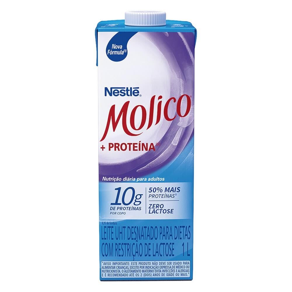 Leite Desnatado MOLICO + Proteína Zero Lactose 1L